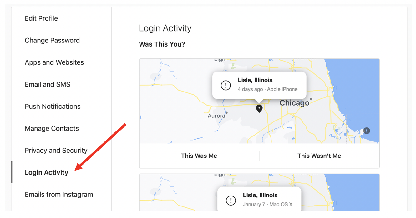 Instagram Login Activity MegaTelegram Instagram Login Activity